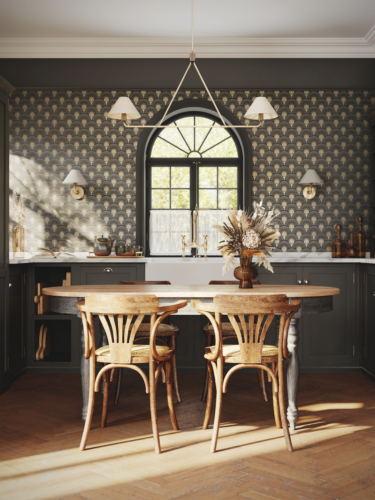 Steal The Look: 10 Kitchen Wallpaper Ideas - Design Hunter
